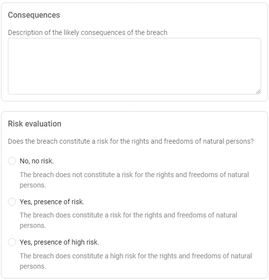 Document and track personal data breaches